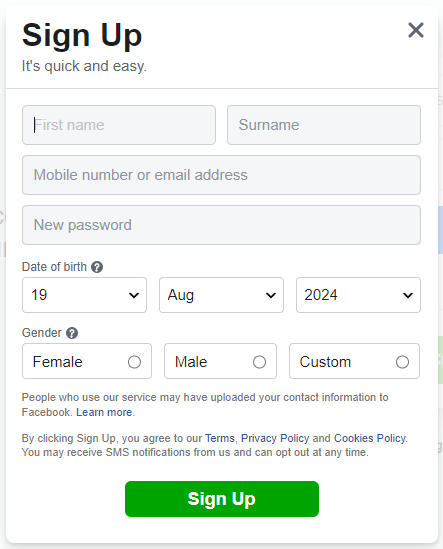 Facebook Sign Up – Create Your Free Facebook Account (2026)